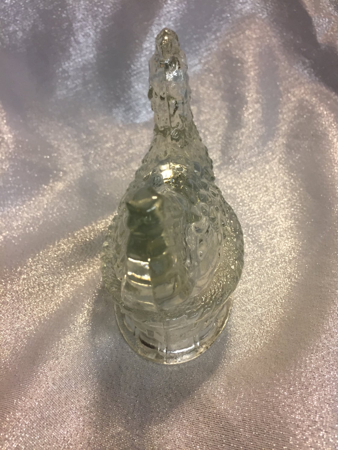 Vintage Glass Hen on Basket Chicken Candy Container - Etsy