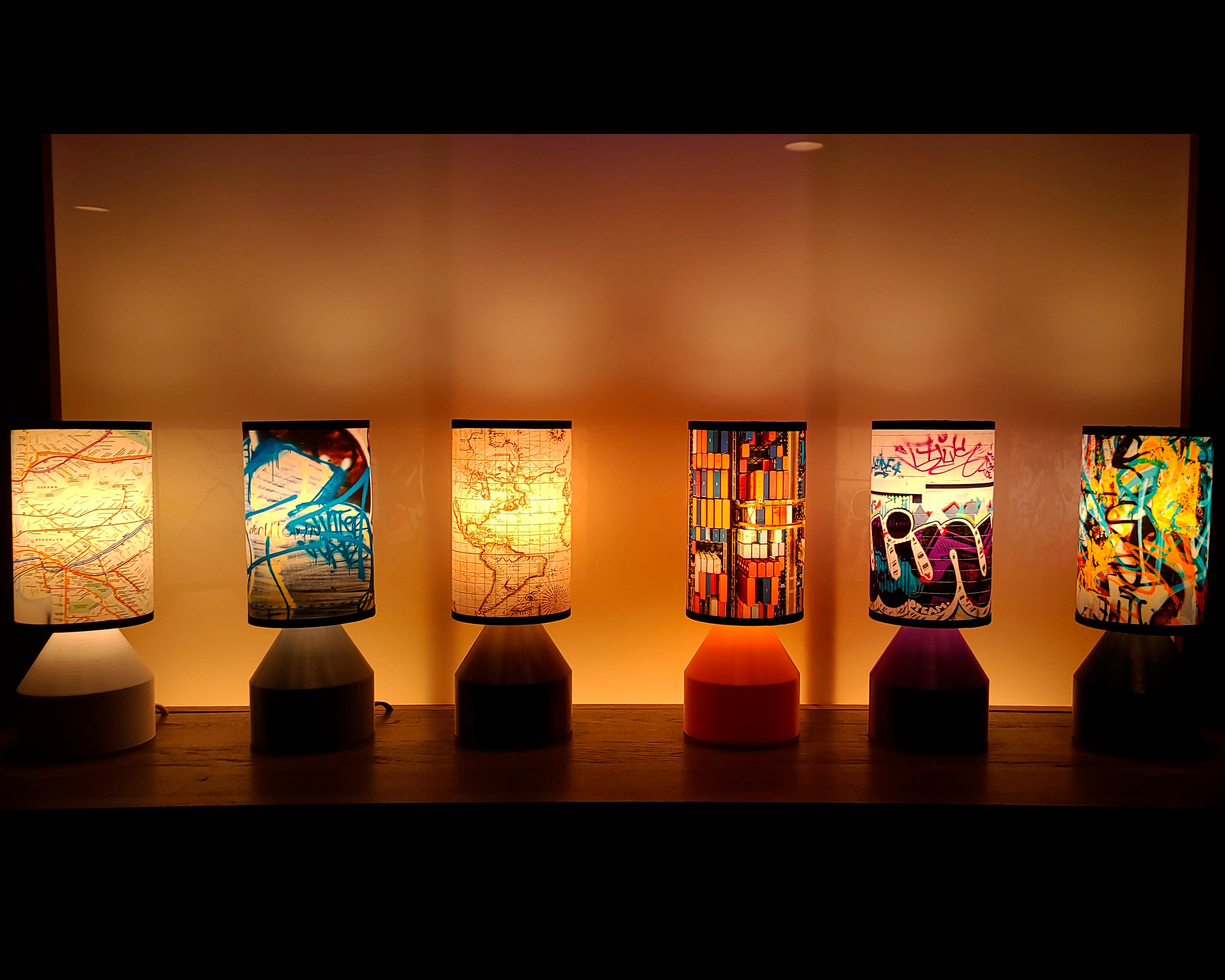 NYC Subway Map Lamp Perfect for Your Favorite Desk Lamp or - Etsy