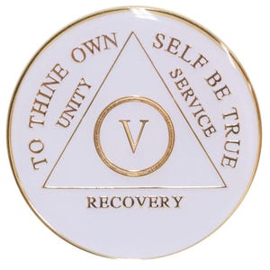 AA Chip | Recovery Medallion | White AA Coin | Available in 24 Hours ...