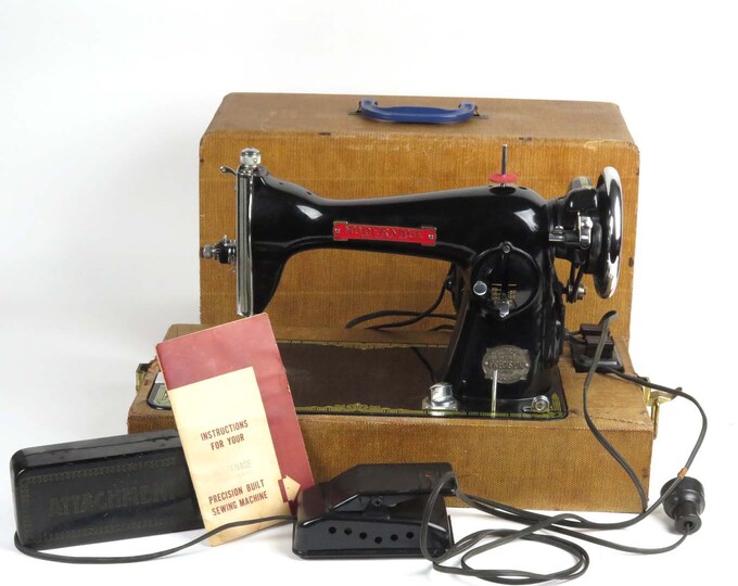 Vintage Modernage Sewing Machine Japan Mid Century Deluxe Precision - Etsy