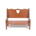 Small Wooden Doll Bench Heart Cutout - Etsy