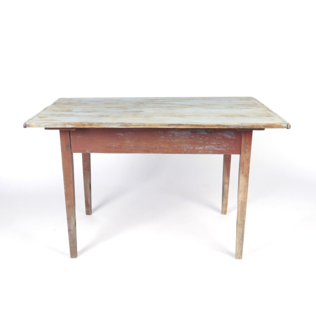 Antique Farm Table Painted Primitive Country Rustic Hepplewhite - Etsy