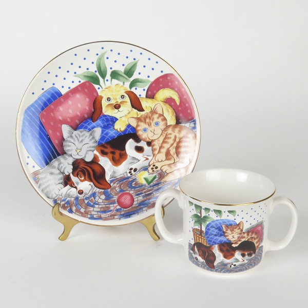 Ceramic Cat Dinnerware Set - Etsy