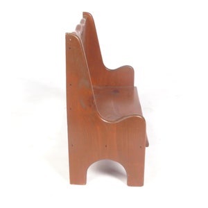 Small Wooden Doll Bench Heart Cutout - Etsy