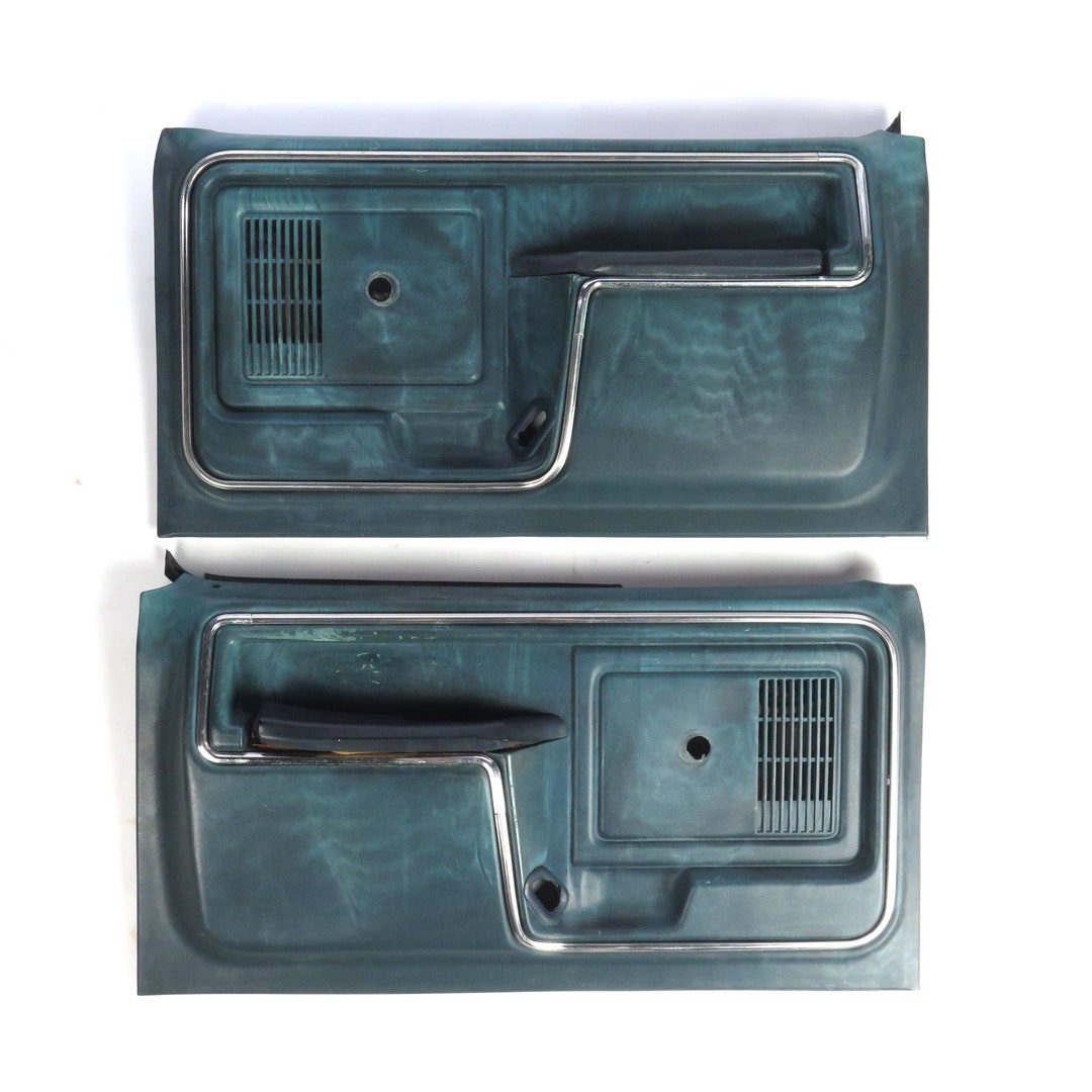 80 86 Ford F Series Truck Bronco Door Panel Sage Green Blue OEM F150 ...
