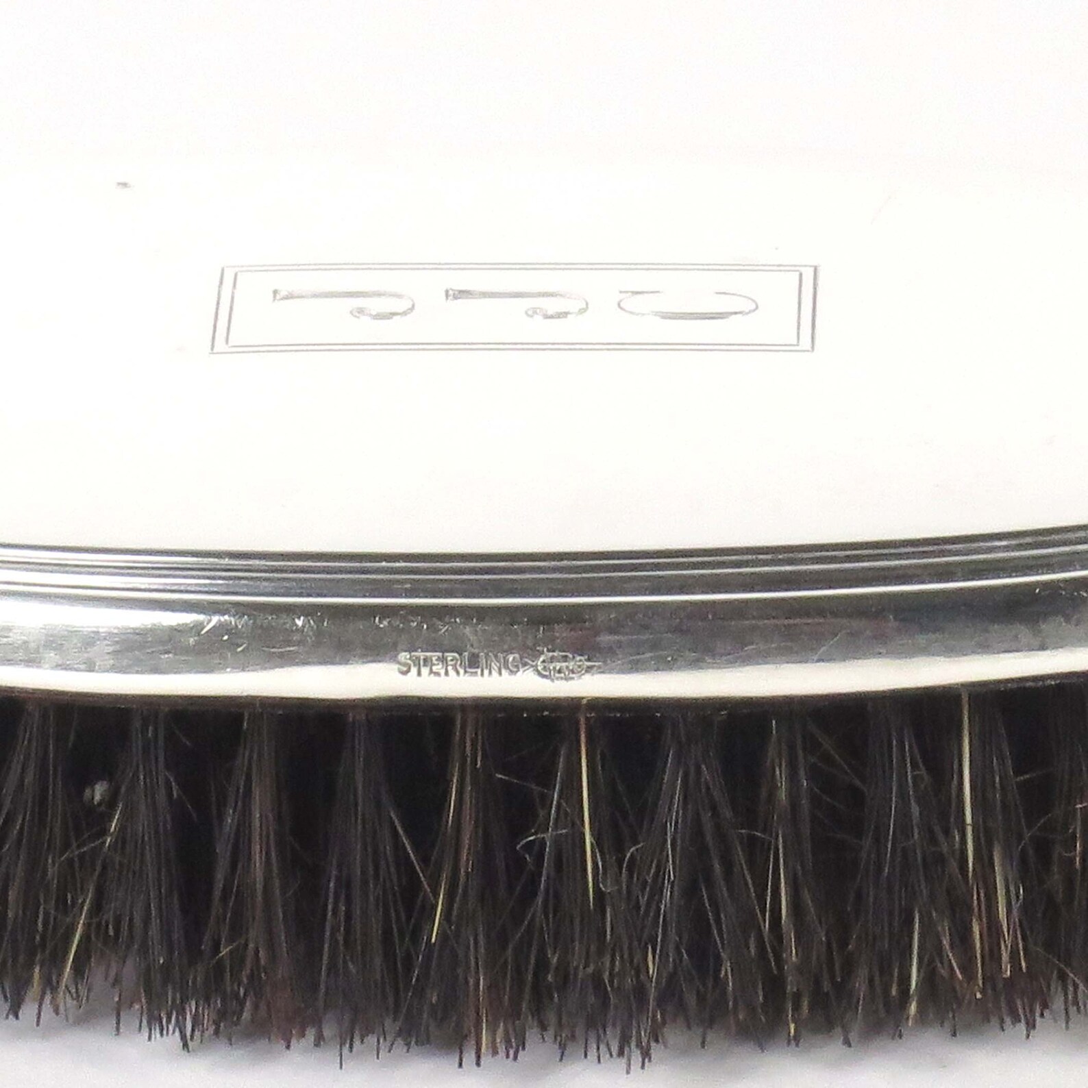 Sterling Silver Brush Webster Monogram JJC Antique Vtg | Etsy