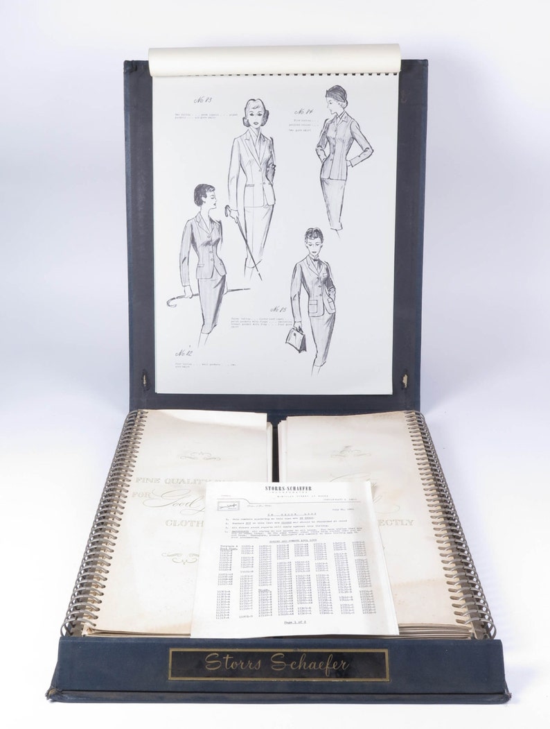 Vintage Clothing Store Display Sample Fashion Book Storrs - Etsy