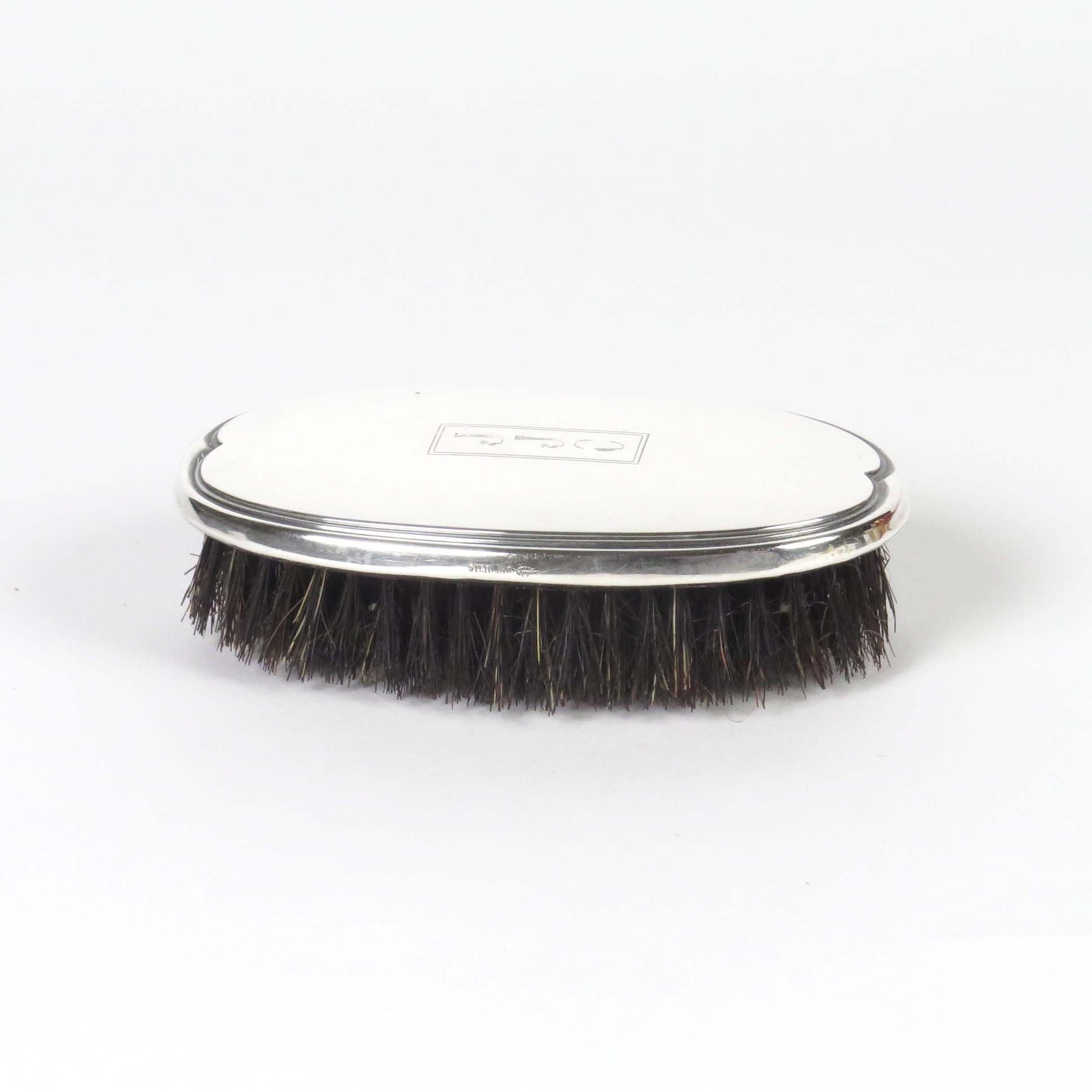 Sterling Silver Brush Webster Monogram JJC Antique Vtg - Etsy