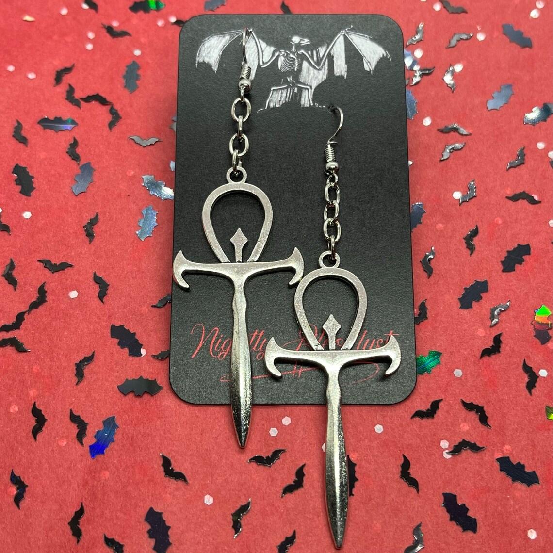 Large Vampire Ankh Earrings V2.0 - Etsy