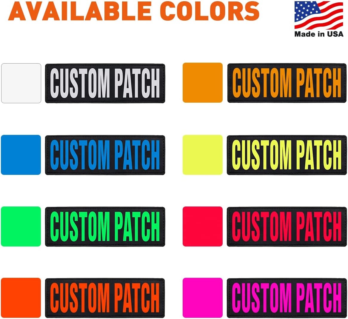 Personalized CUSTOM Patch/patches With VARIOUS Bright - Etsy