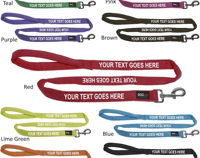 Custom Personalized Embroidered Dog Leash - Etsy