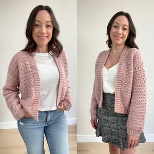 Crochet Cardigan Pattern Peak Cozy Cardigan Made to Measure, Beginner ...