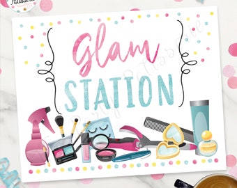 Glam Station Sign | Etsy