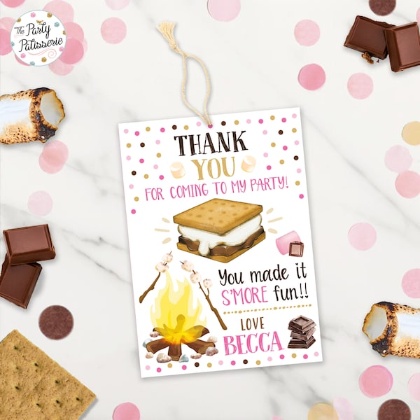 Smores Thank You Tags - Etsy