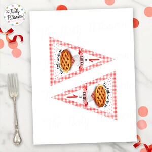 First Birthday Pie Highchair Banner, Sweetie Pie, Cutie Pie, Pennants ...