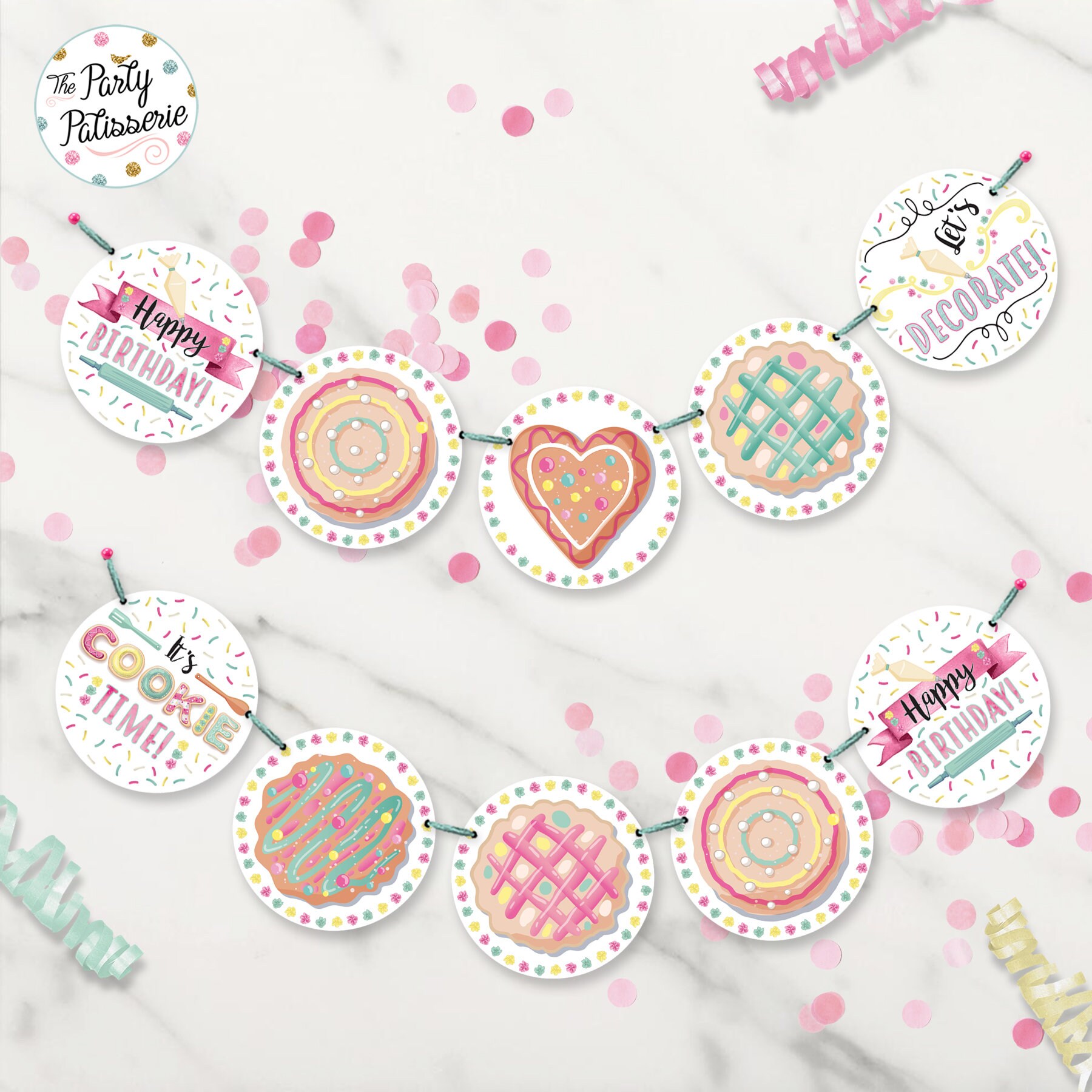 Cookie Decorating Banner Cookie Banner Cookie Birthday | Etsy