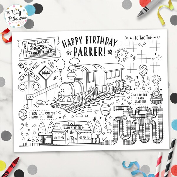 Train Birthday Party - Etsy
