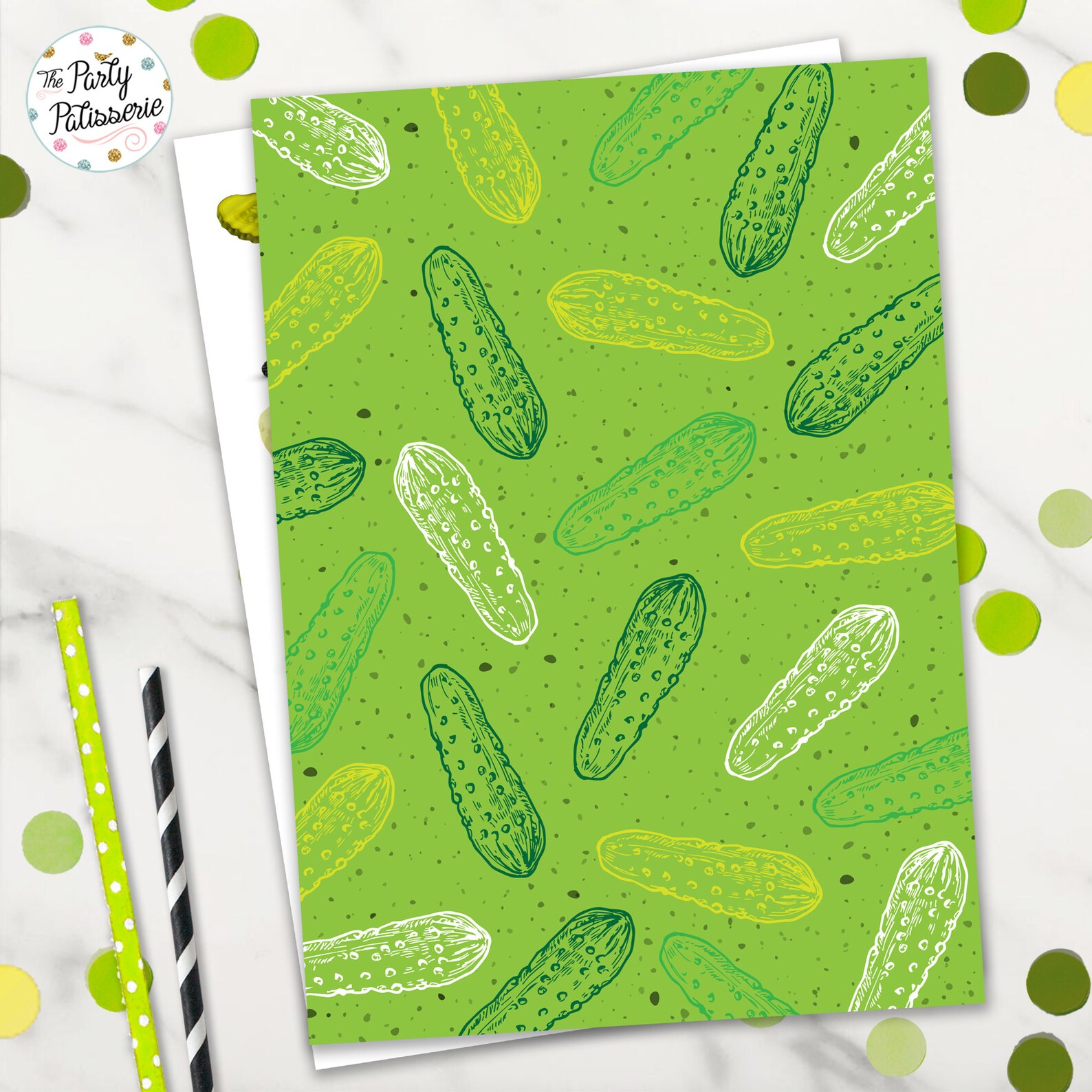Pickle Party Birthday Invitation, Dill Pickle Party, Digital File ...