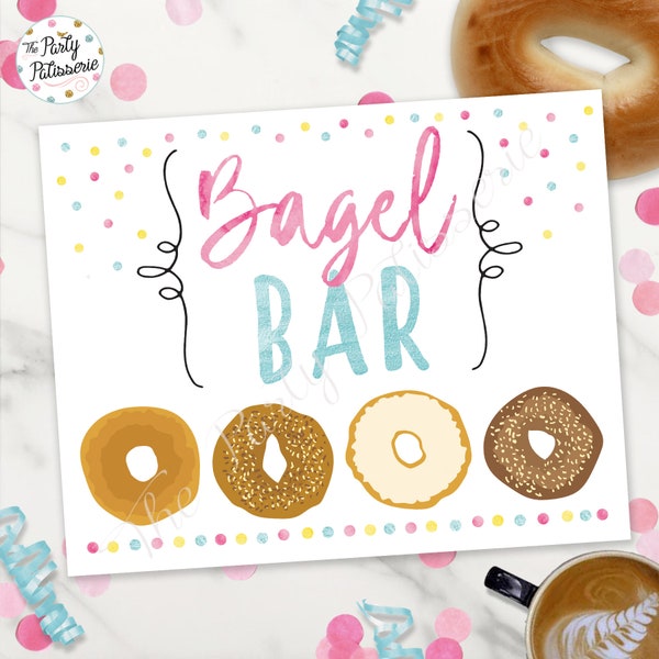 Bagel Bar Sign - Etsy