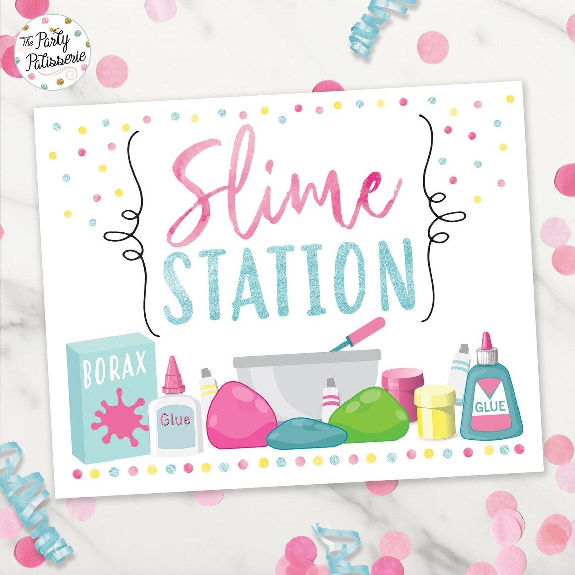 Slime Station Sign Slime Making Slime Sign Pancakes and - Etsy Canada