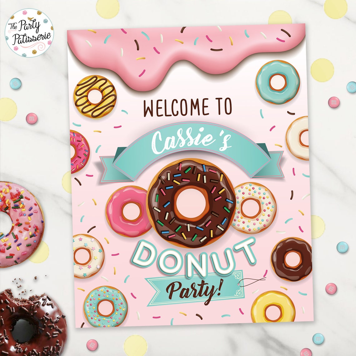 Donut Party Welcome Sign / Instant Download / Digital File/ - Etsy Canada