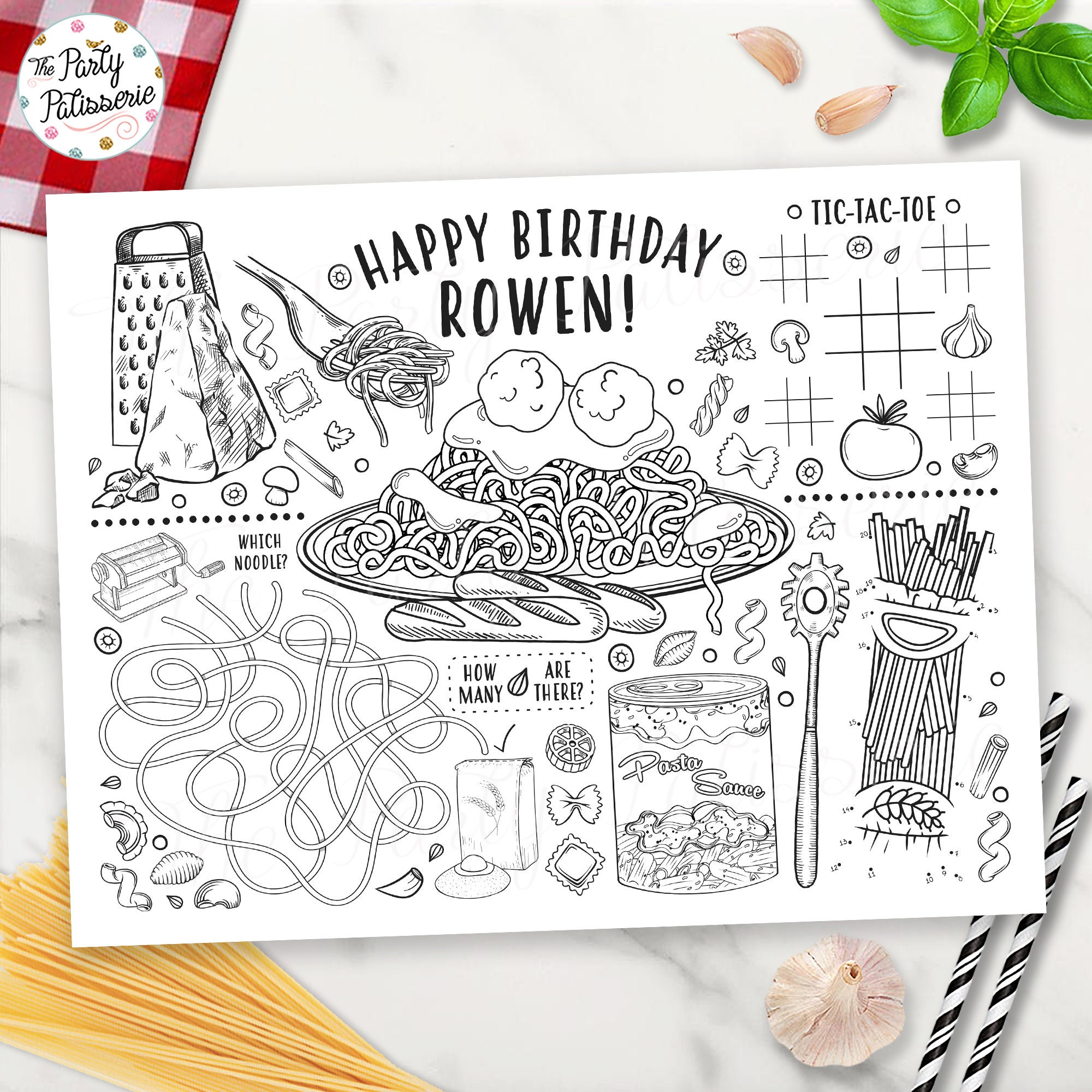 Coloring Pages With Picture Of Pasta