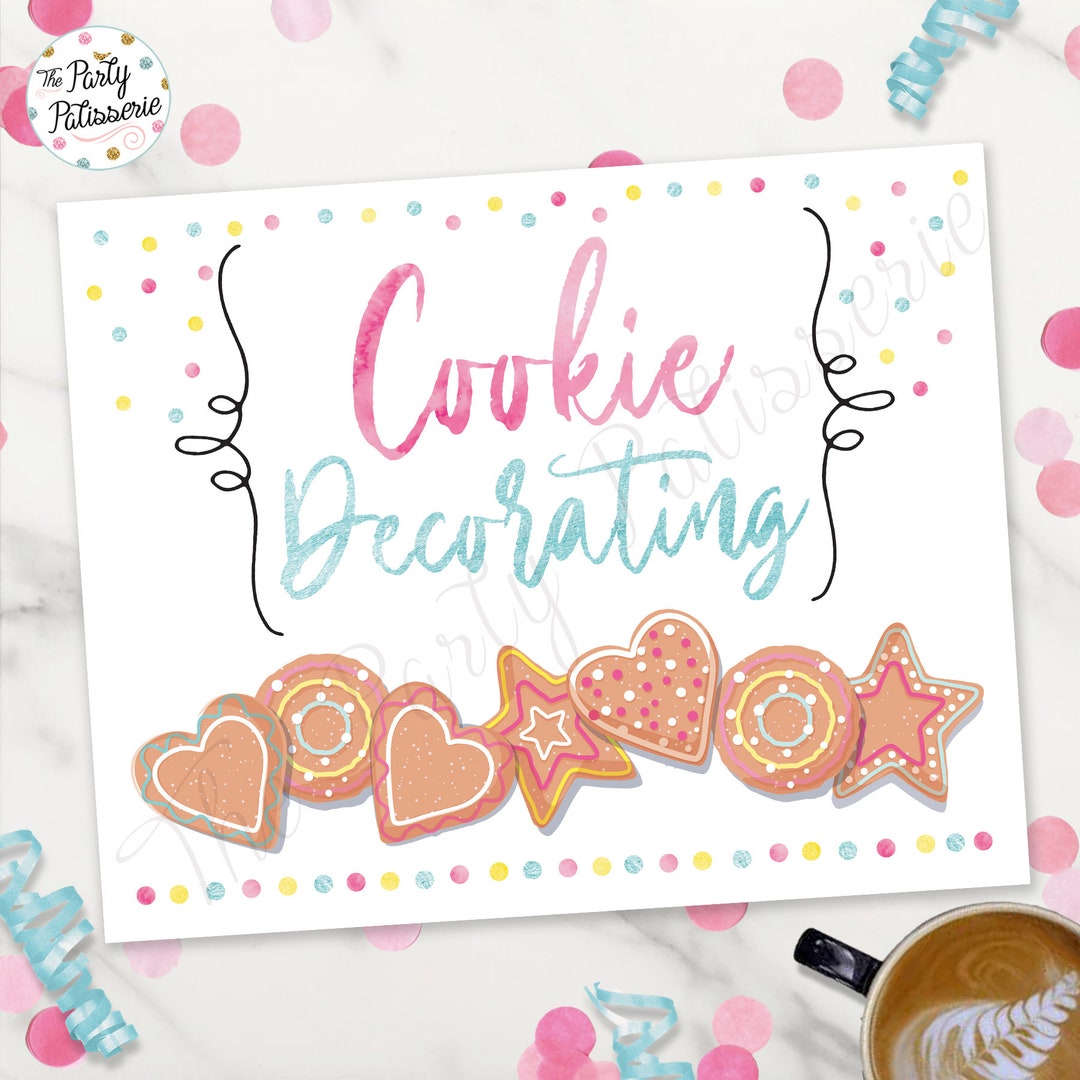 Cookie Decorating Sign / Digital File / Printable / Custom / Pajama ...