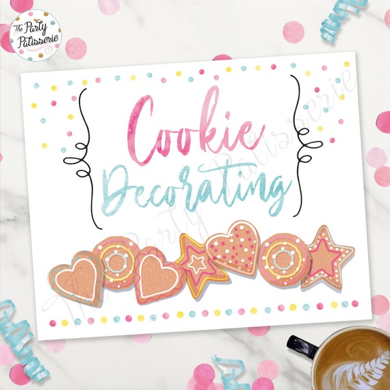 Cookie Decorating Sign / Digital File / Printable / Custom / | Etsy