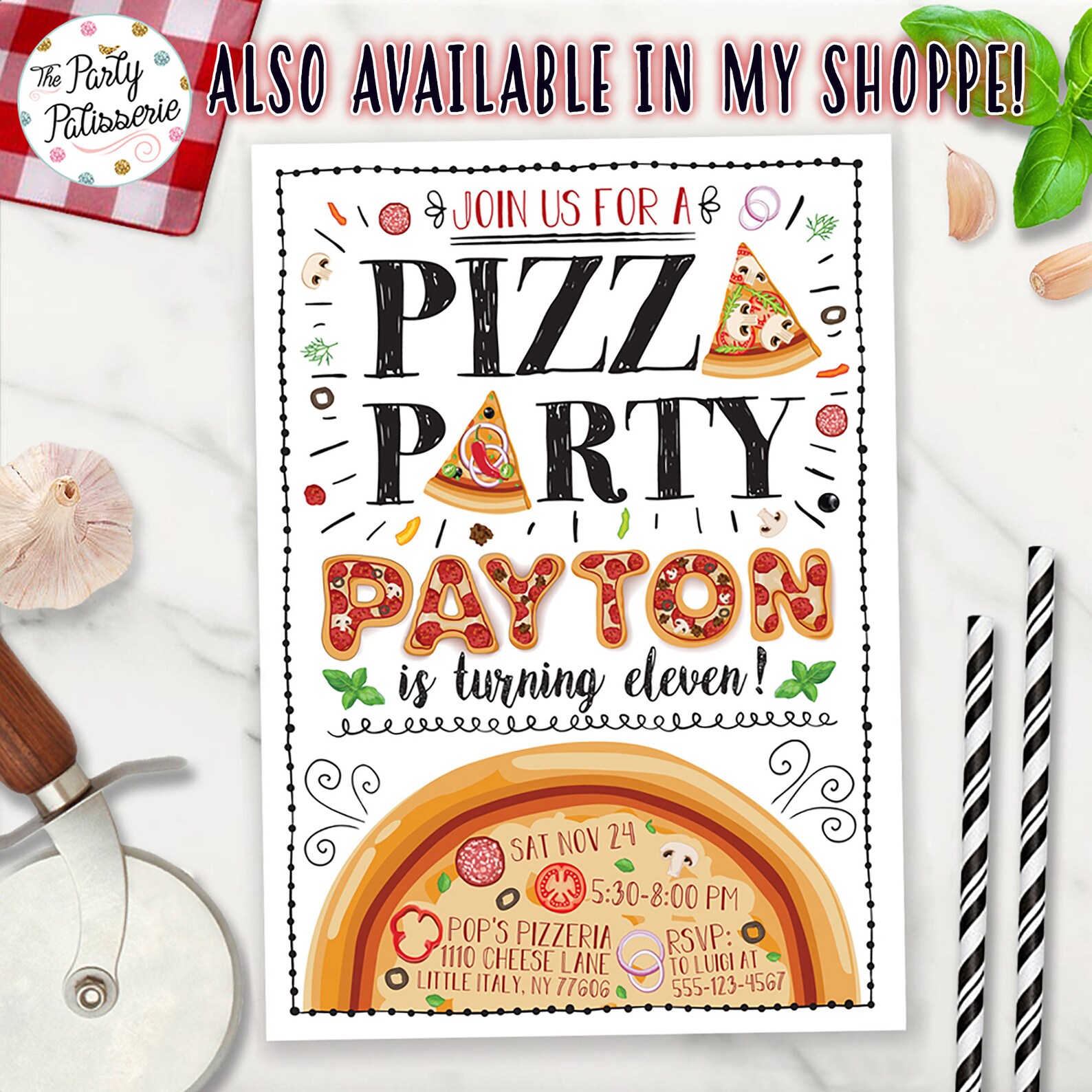 Pizza Party Welcome Sign, Pizzeria Sign, Pizza Birthday, Printable ...