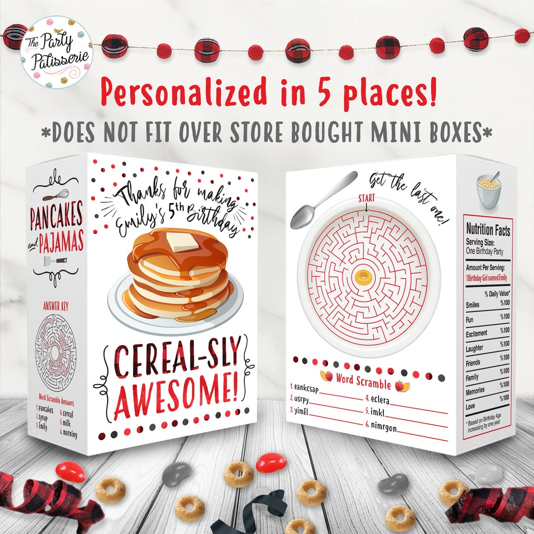 Buffalo Plaid PERSONALIZED Make Your Own Pancakes and Pajamas Mini ...