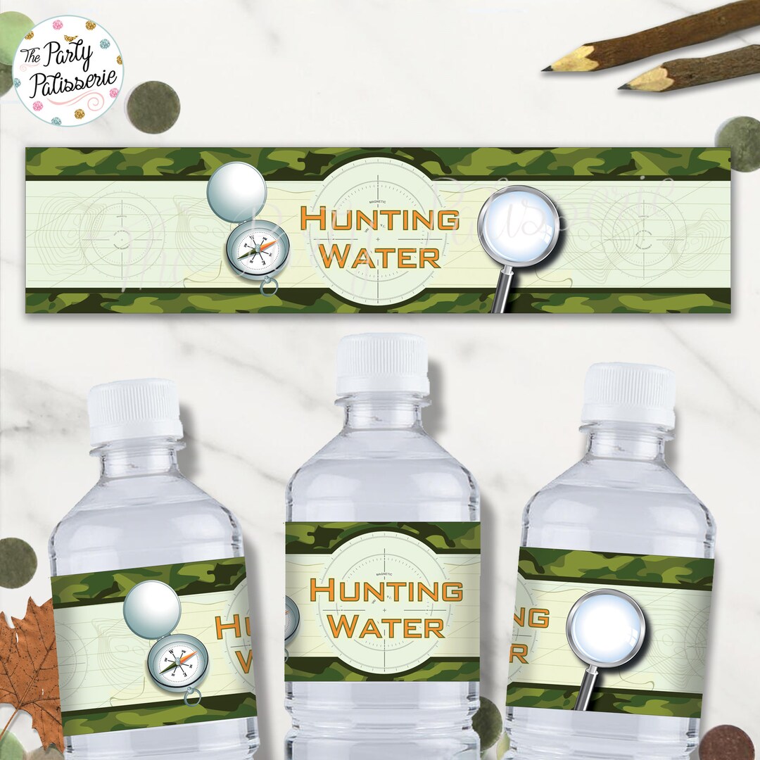 Scavenger Hunt Water Bottle Labels, Instant Download, Digital File ...