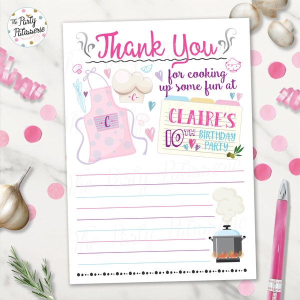 Chef Thank You Card - Etsy