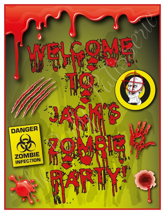 Zombie Party Wording Amazon.com : Silly Goose Gifts Zombie Party