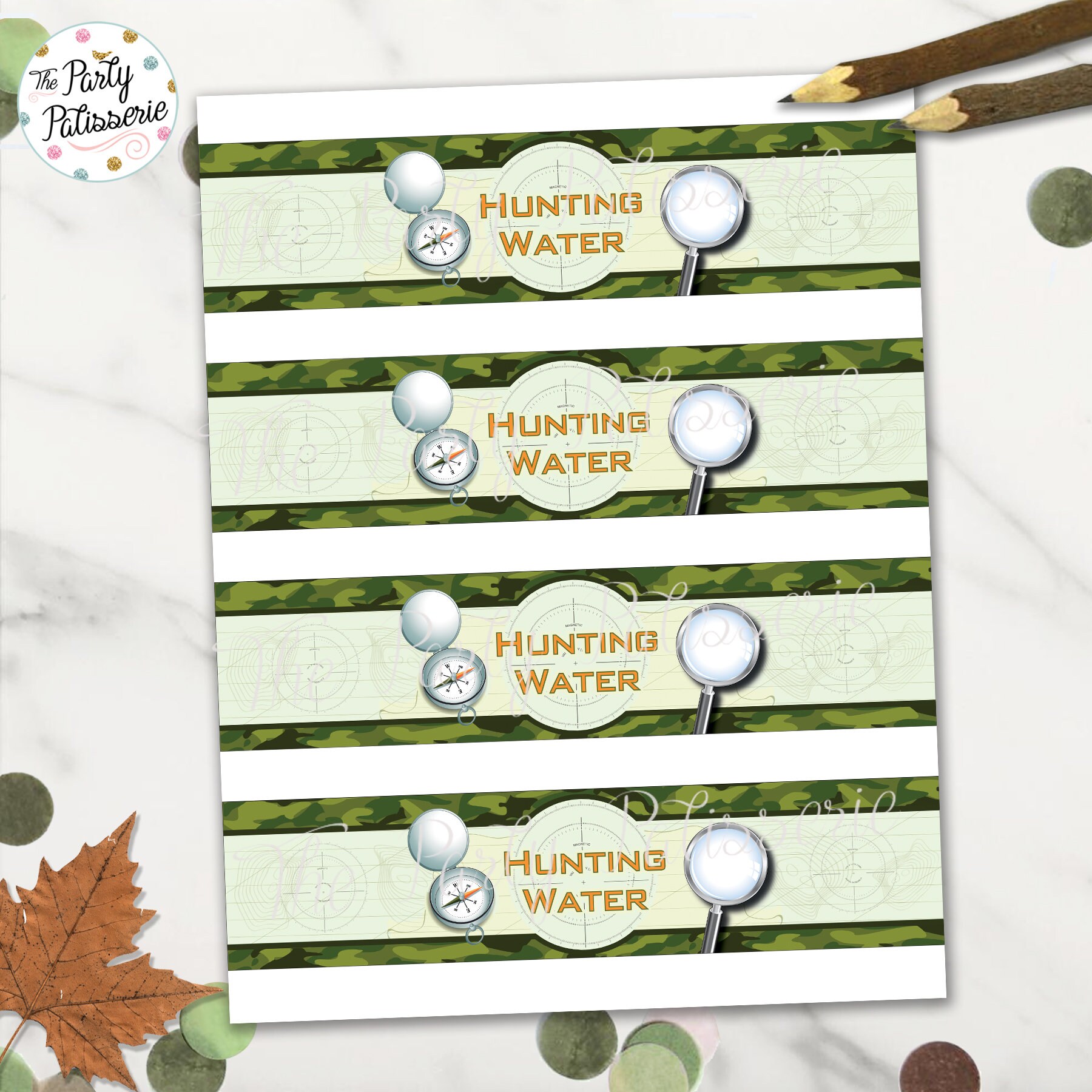 Scavenger Hunt Water Bottle Labels - Etsy