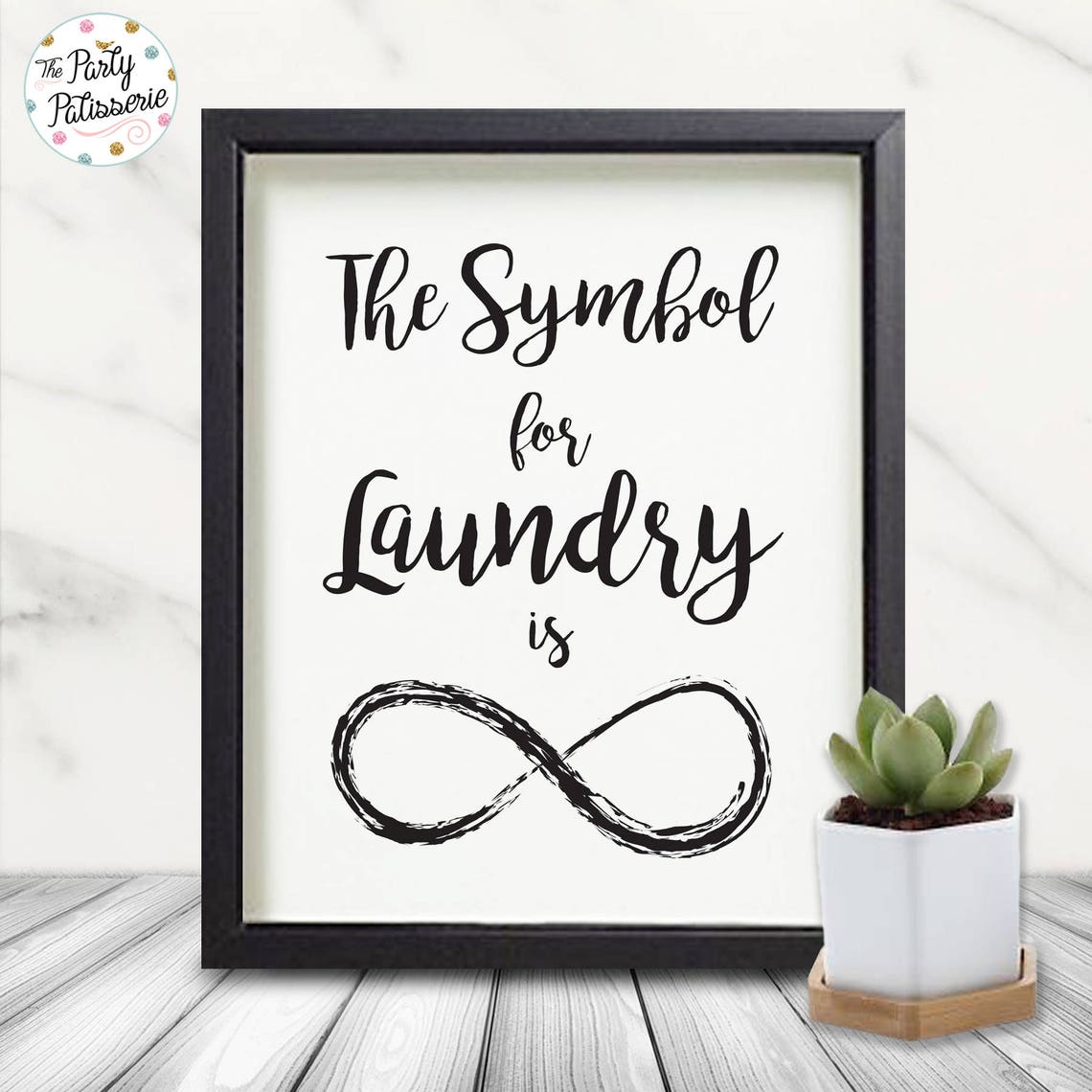 The Symbol for Laundry is Infinity Printable Art INSTANT - Etsy