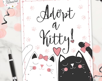 Adopt a Kitten Sign - Etsy
