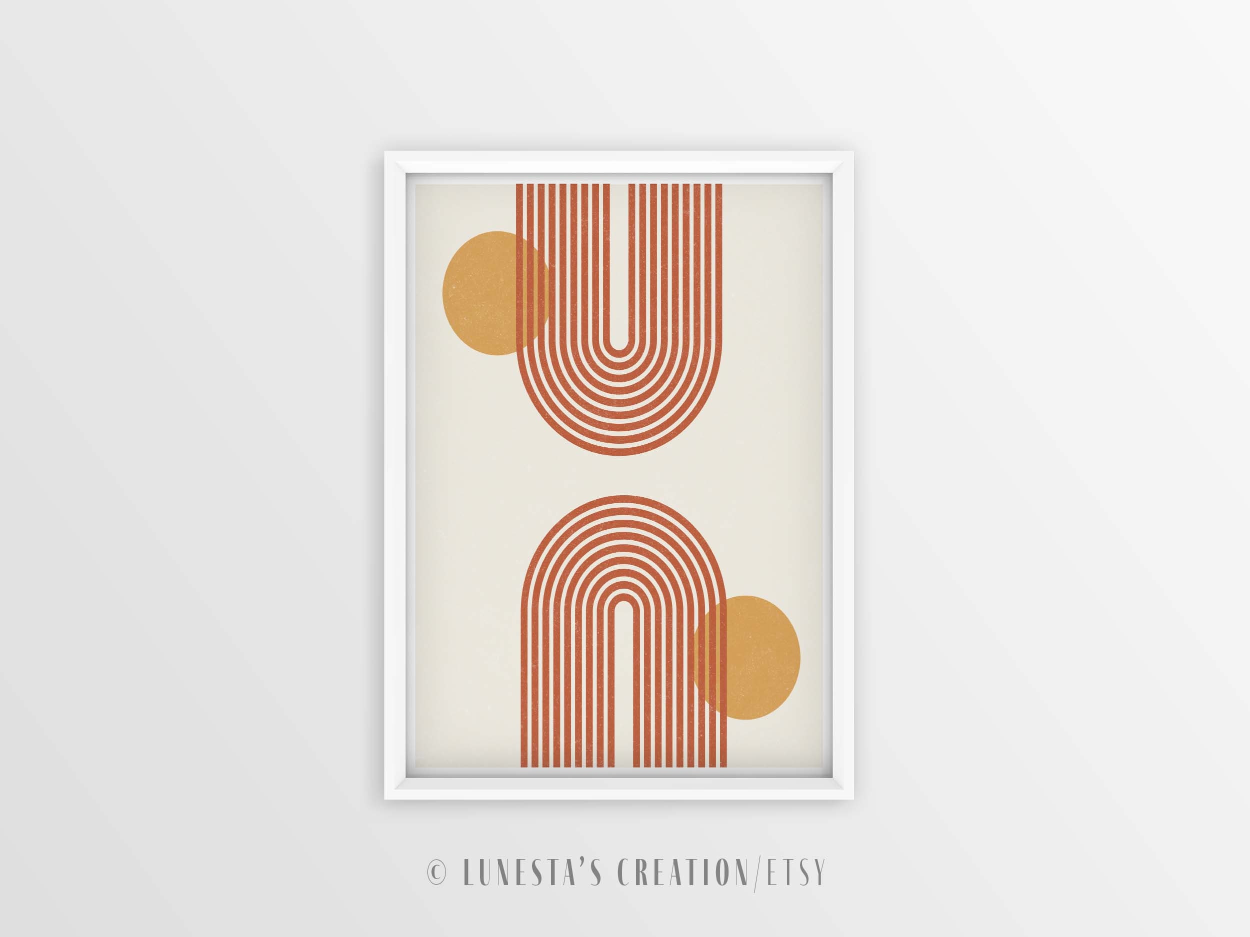 Abstract Arch Print Mid Century Modern Print Boho Wall Decor Minimalist ...