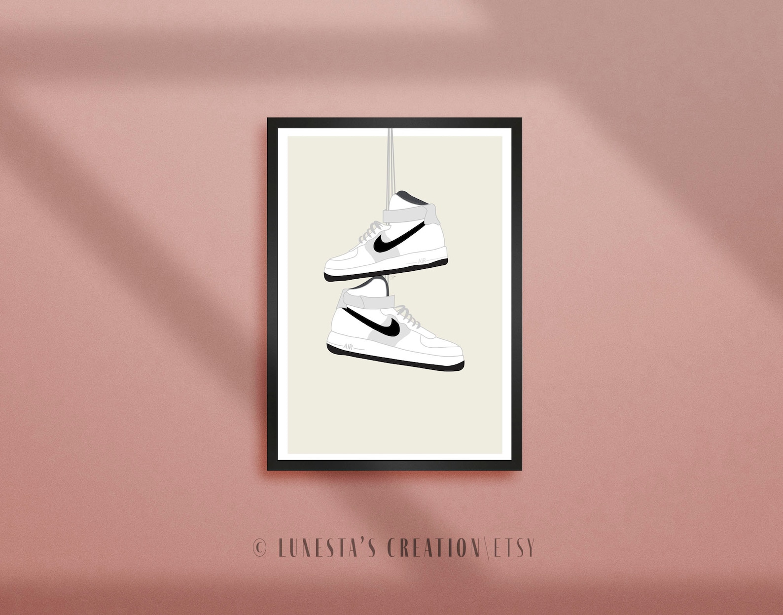 Nike Sneaker Wall Art; Airforce Shoe Poster; Sneakerhead Poster; Nike ...