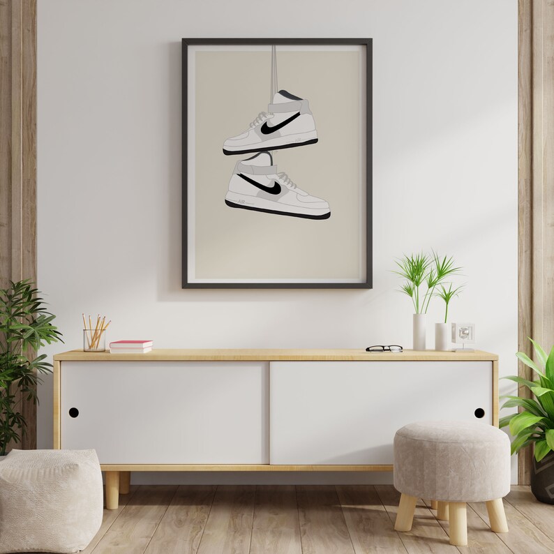 Nike Sneaker Wall Art; Airforce Shoe Poster; Sneakerhead Poster; Nike ...