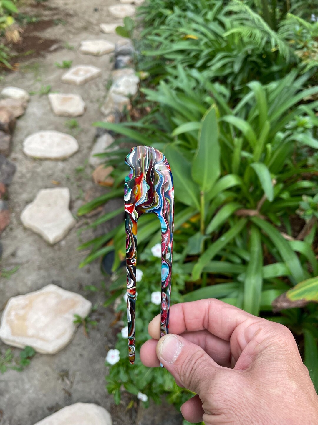 Handmade Upcycled Polyester Resin Hair Sticks - Etsy