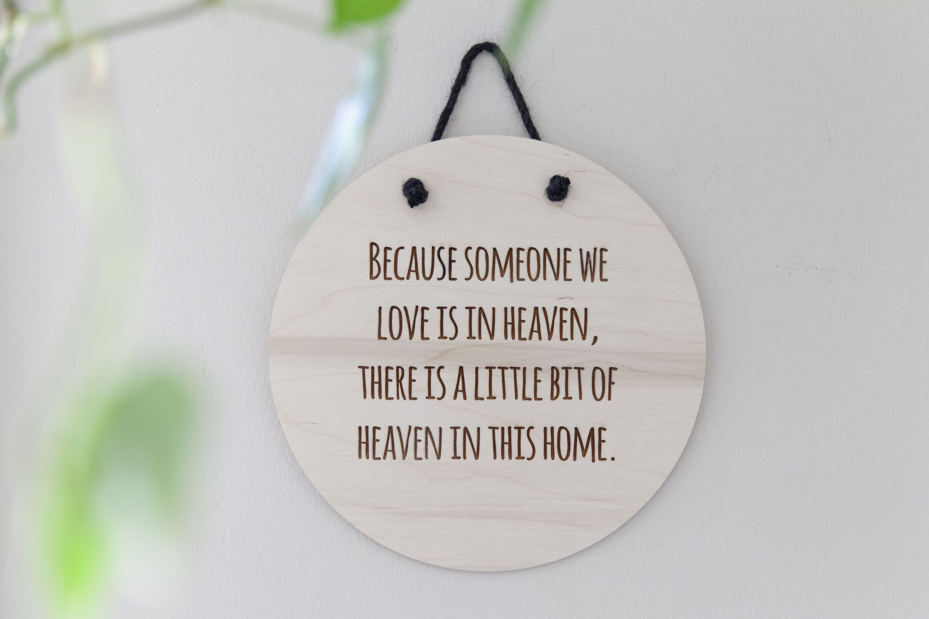 In Loving Memory Memorial Sign Heaven in This Home - Etsy