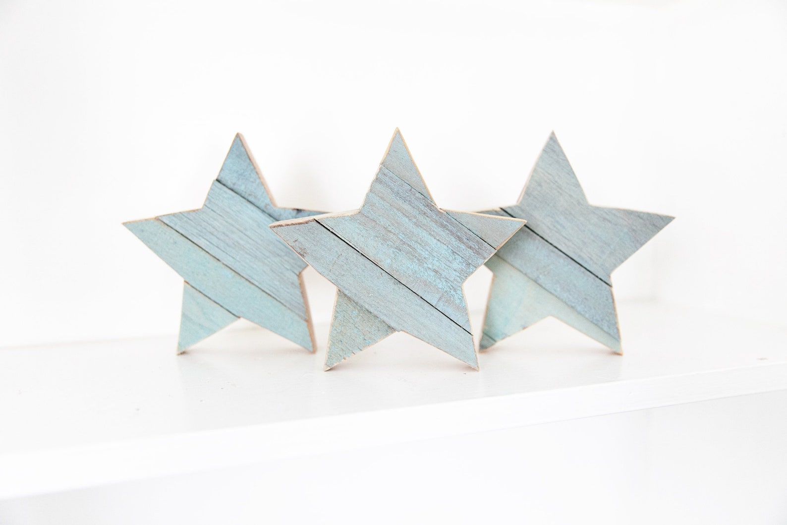 Nursery Wall Decor Blue Stars Light Baby Blue Star Wood - Etsy