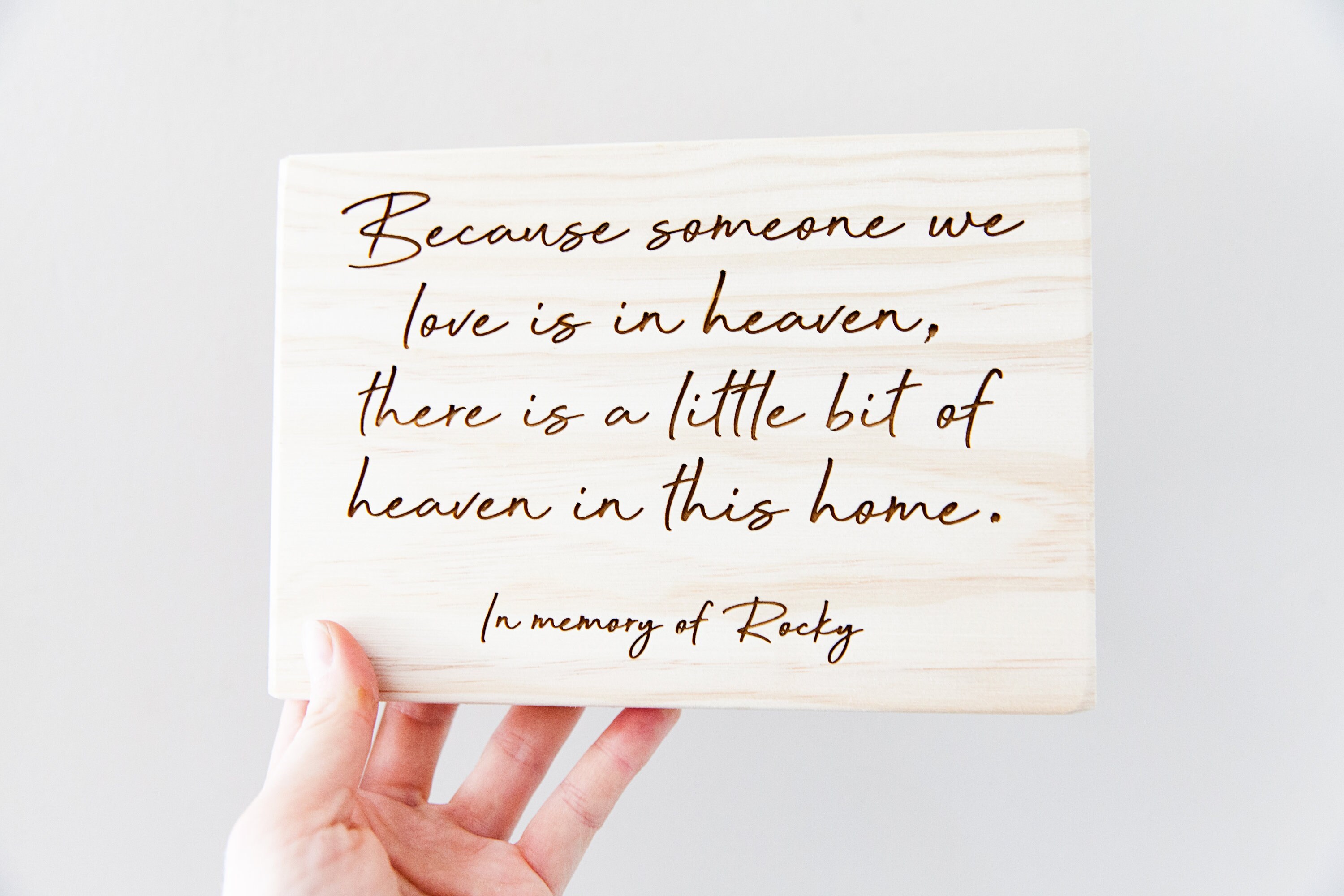 Heaven Sign, Heaven in Home, in Memory Of, Loss of Loved One, Grievance ...