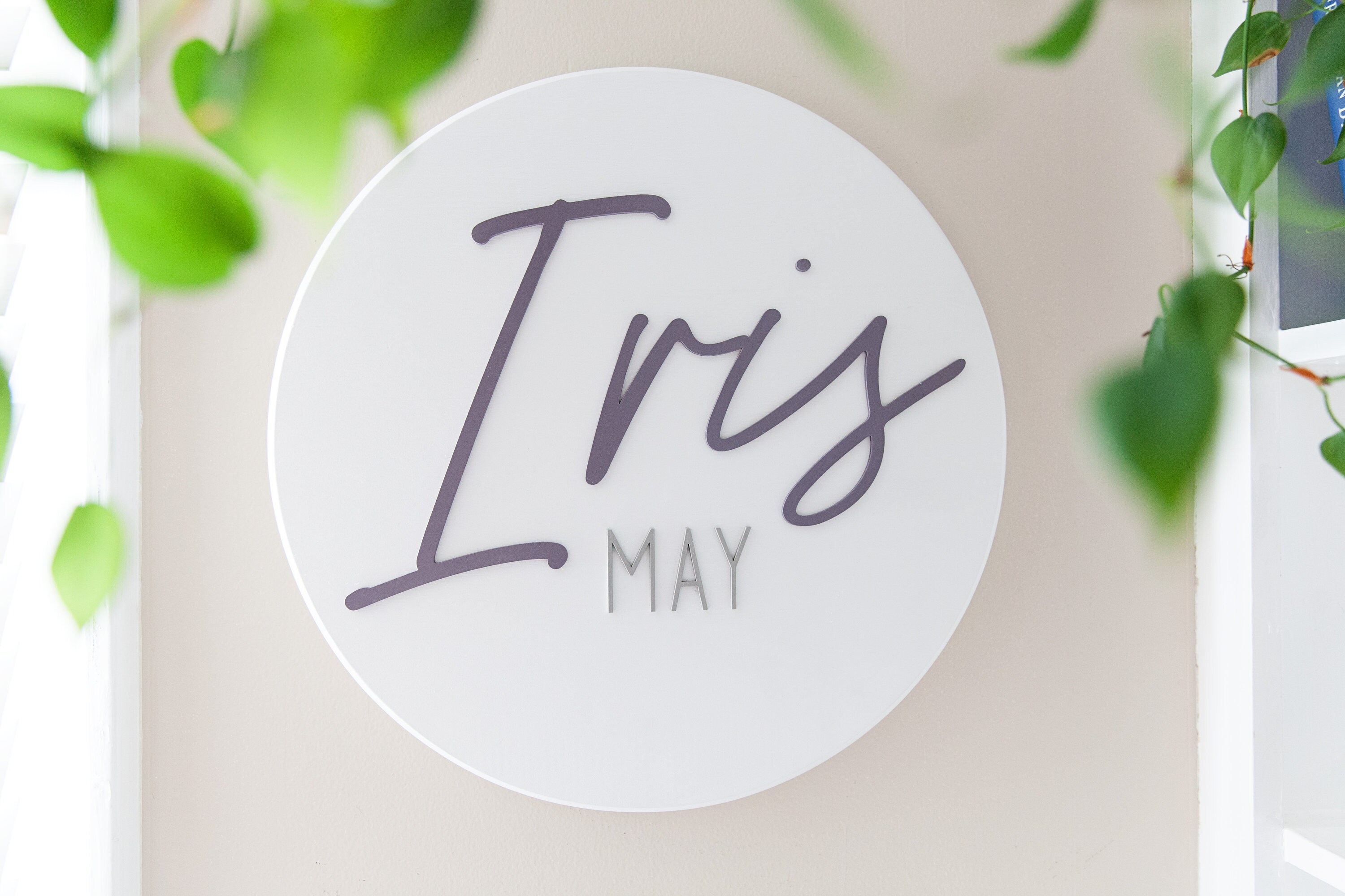 Name Wall Sign Custom Name Sign for Nursery Large 24 Inch | Etsy