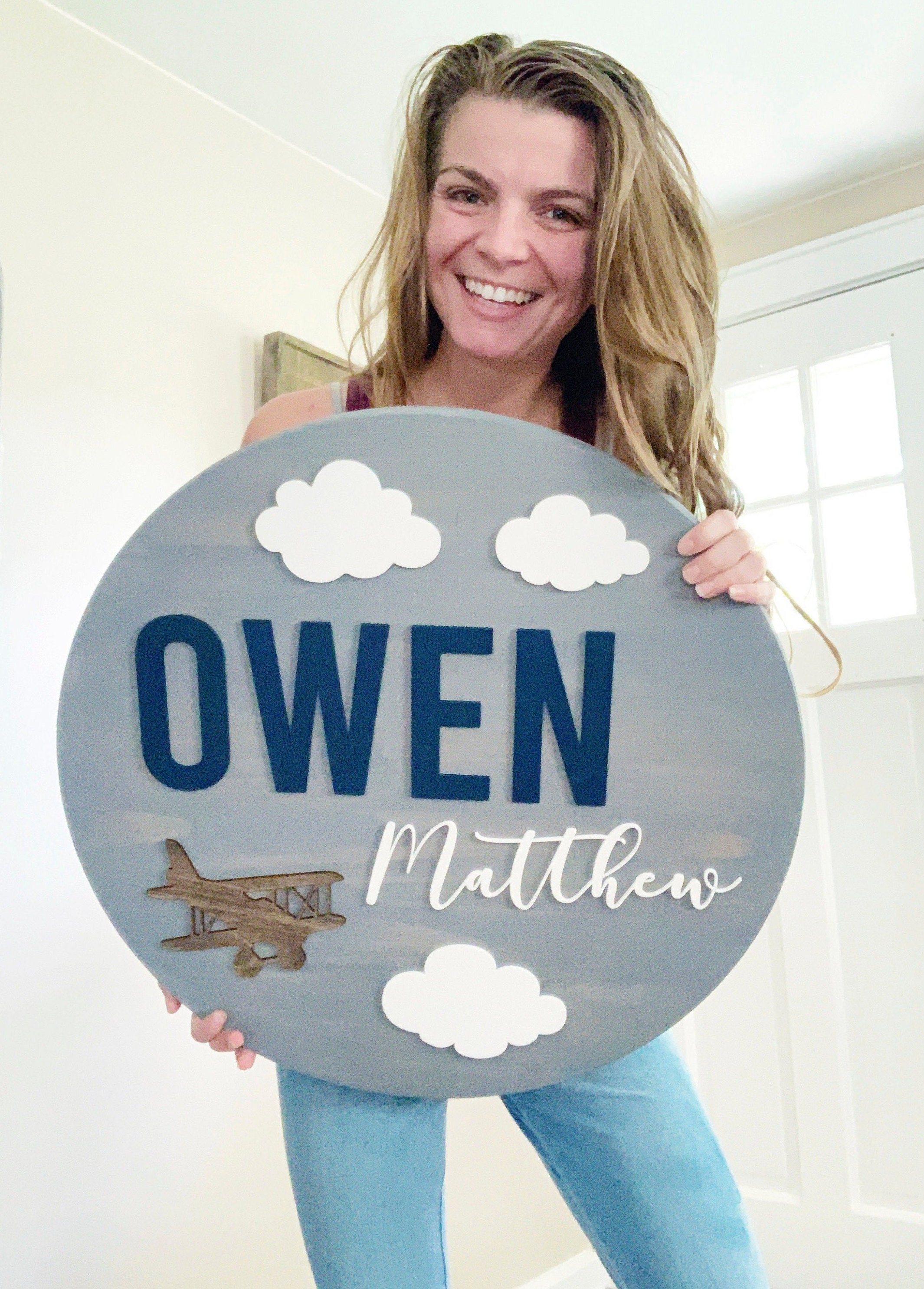 Name Wall Sign Custom Name Sign for Nursery Large 24 Inch | Etsy