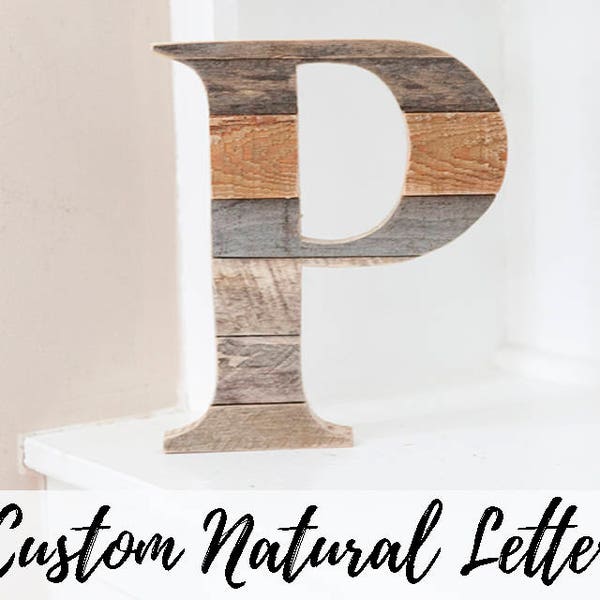 Reclaimed Wood Letters - Etsy
