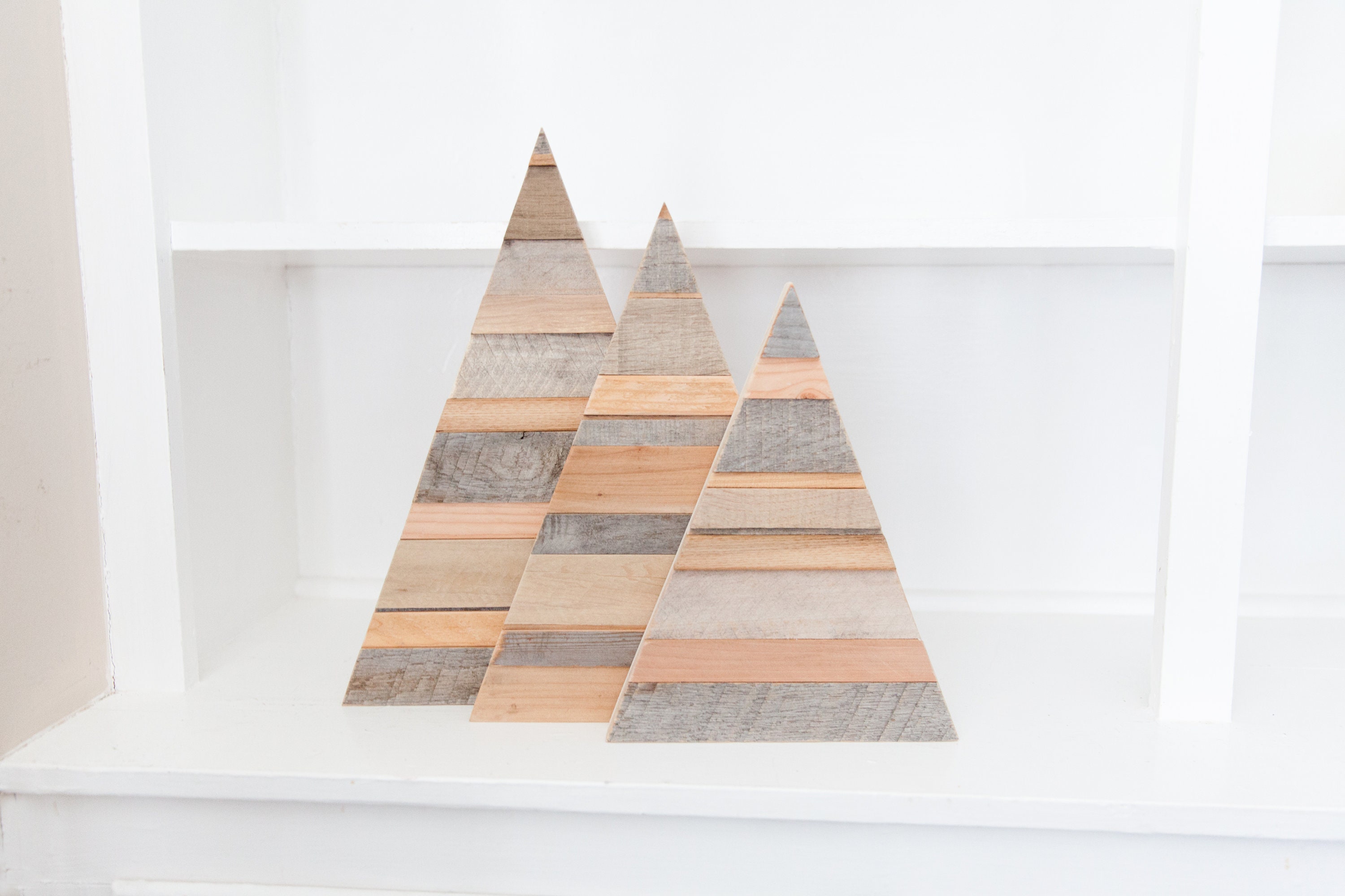 Mountain Decor, Wood Tree, Woodland Nursery Decor, Shelf Decor ...