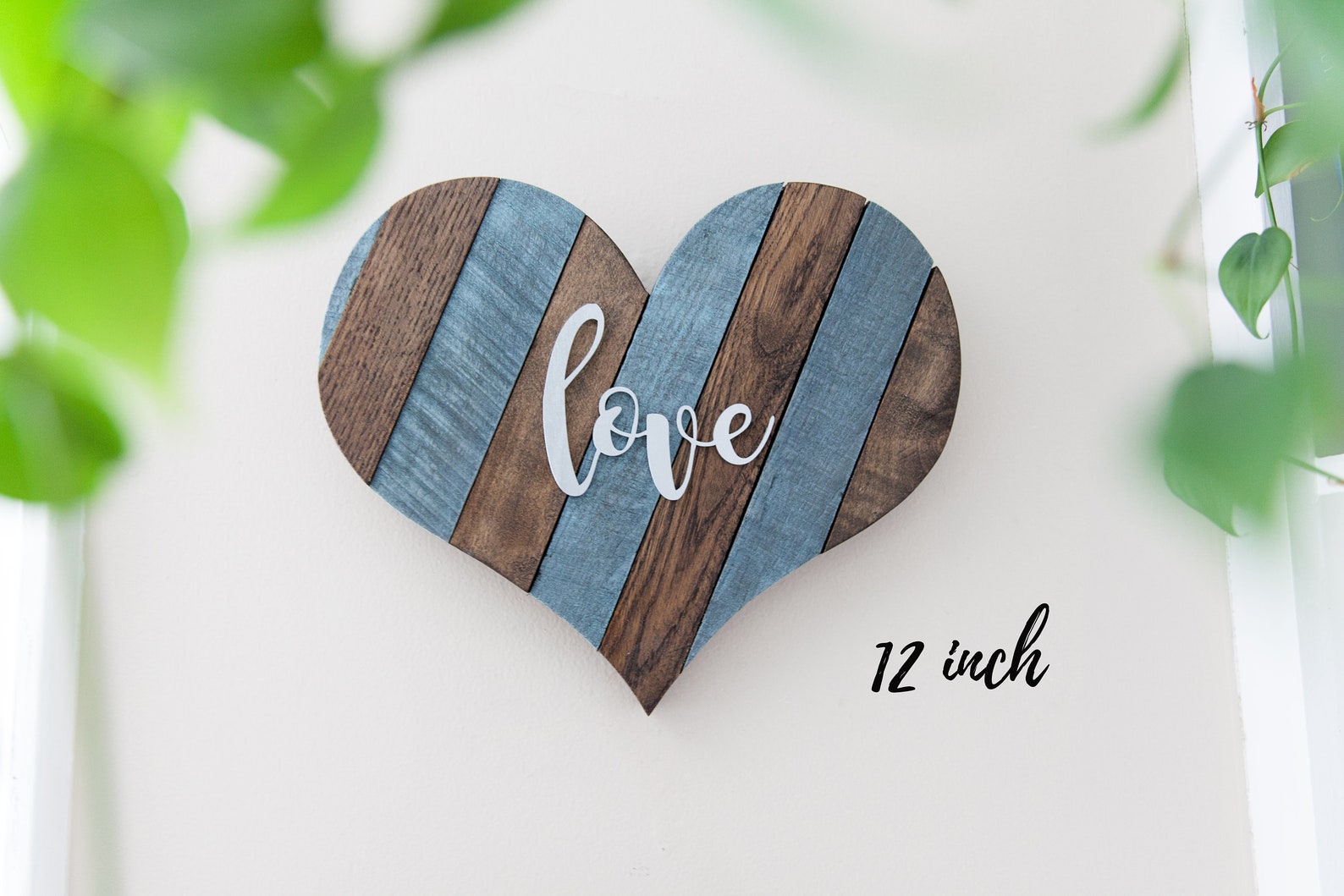 Rustic Home Decor Wooden Farmhouse Heart Wood Family Heart - Etsy