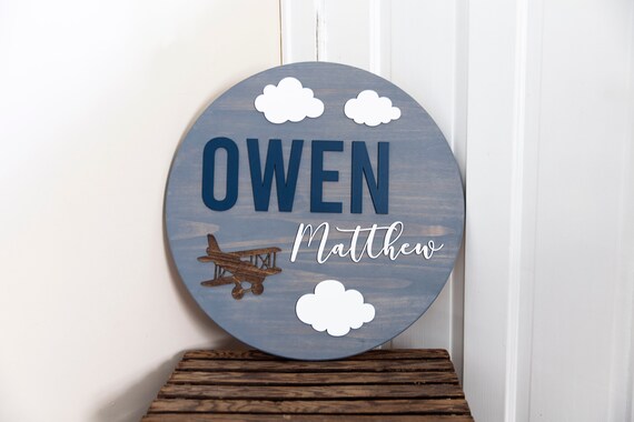Name Wall Sign Custom Name Sign for Nursery Large 24 Inch | Etsy