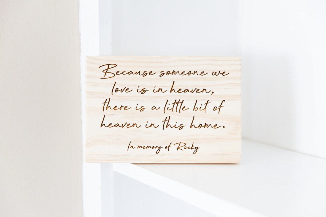 Heaven Sign Heaven in Home in Memory Of Loss of Loved One - Etsy